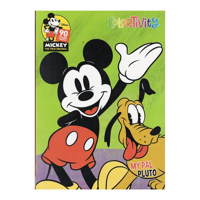DISNEY MICKEY 90 Years of Magic Coloring & Activity Book for Kids - 64 ...