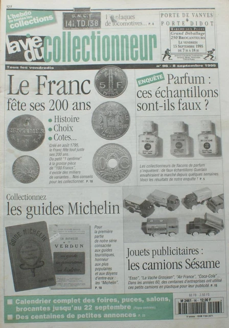 007164 - LA vie du collectionneur - Numéro 96 du 8 Septembre 1995 ...