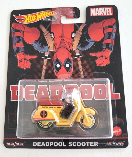 HOT WHEELS DEADPOOL Scooter Yellow 2022 Replica Entertainment:Deadpool ...
