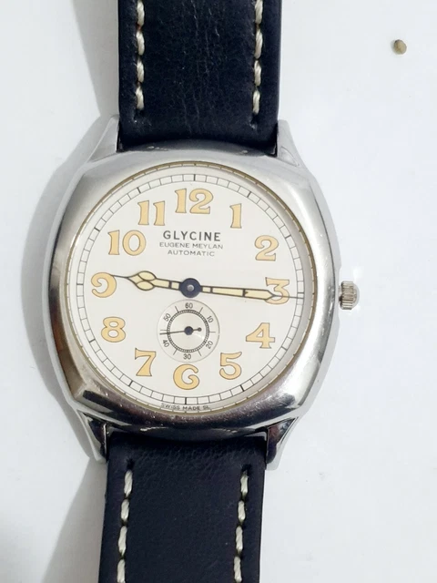 VTG 1940S GLYCINE Eugene Meylan Bumper Automatic 42mm Gents Watch Ref ...