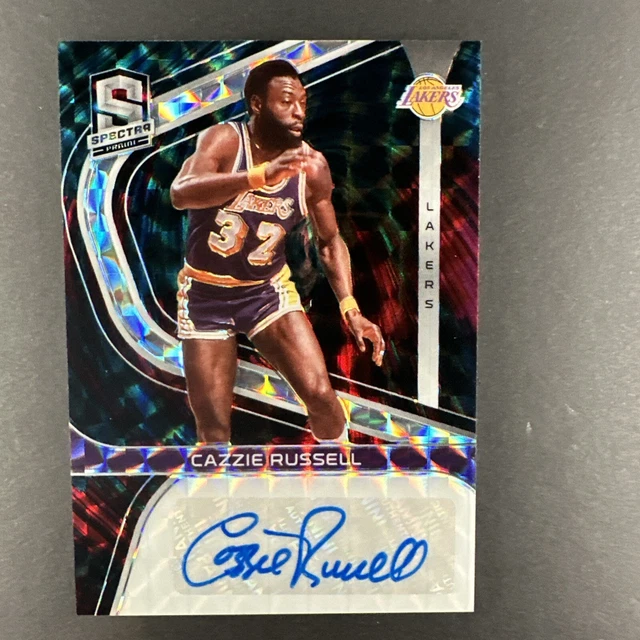 2019-20 PANINI SPECTRA Cazzie Russell #S-CZR Interstellar Prizm Auto ...