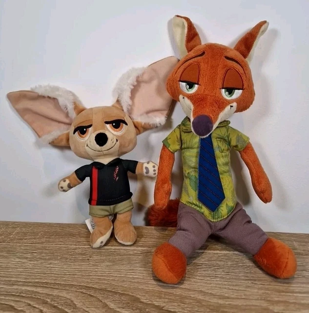 ZOOTROPOLIS ZOOTOPIA FOX Talking Nick Wilde & Not Talking Finnick Plush ...