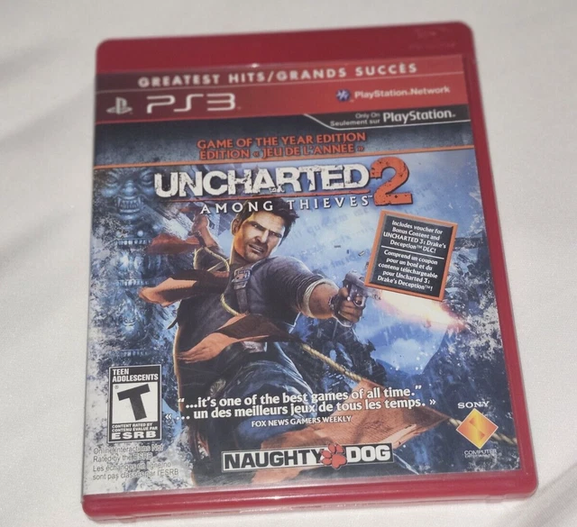 UNCHARTED 2 AMONG Thieves PS3 Complete Greatest Hits - Tested W/ Manual ...