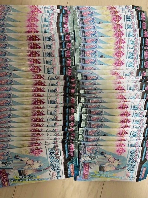 LOTTO PRODOTTI HATSUNE Miku Sparkling Clear Card Collection confezione ...