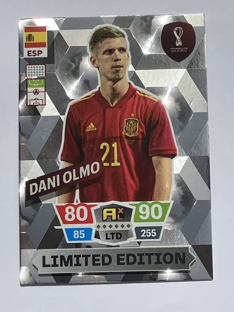 PANINI FIFA WORLD Cup Quatar 2022 Card "Dani Olmo" Limited Edition ...