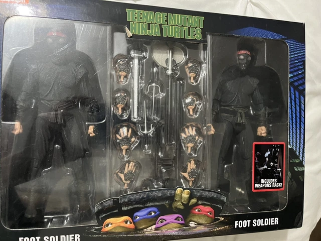 NECA NICKELODEON TEENAGE mutant ninja turtles foot soldier 2 pack ...