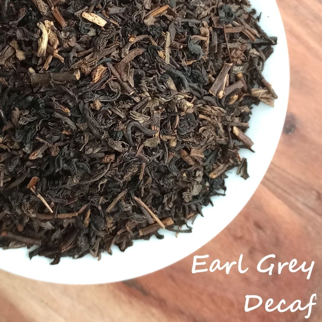 EARL GREY DECAF Tea Organic Natural Decaffeinated Loose Leaf Teas ...