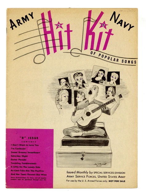 ARMY NAVY HIT Kit of Popular Songs #R VG 1945 Low Grade £2.08 - PicClick UK