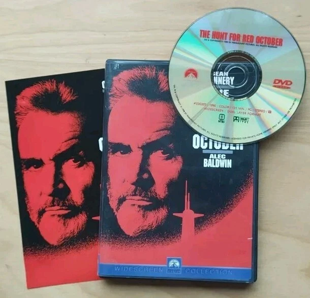 THE HUNT FOR Red October (Paramount, DVD, 1990/1998) Sean Connery, Alec ...