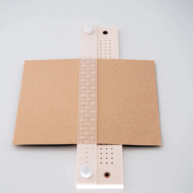 MANUAL BOOK BINDING Punch Kit Plastic Bookbinding Hole Guide Template ...