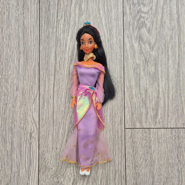 DISNEY 1992 VINTAGE Aladdin Princess Jasmine Doll Barbie Mattel £8.00 ...