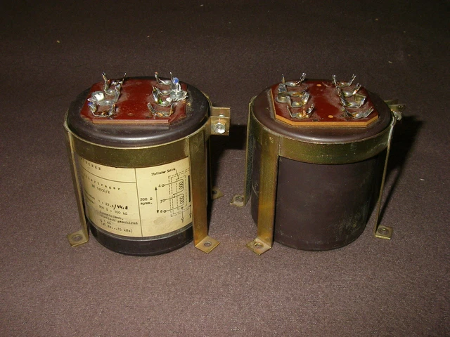 ROHDE SCHWARZ U84-24 legendary MC phono transformers f. EMT133/V83 ...