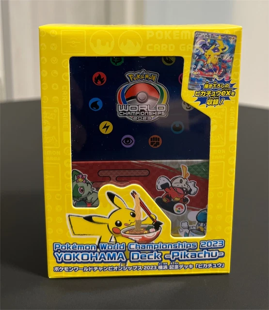 PIKACHU EX 001/030 Deck Pokemon Champion Ships World 2023 Yokohama No ...