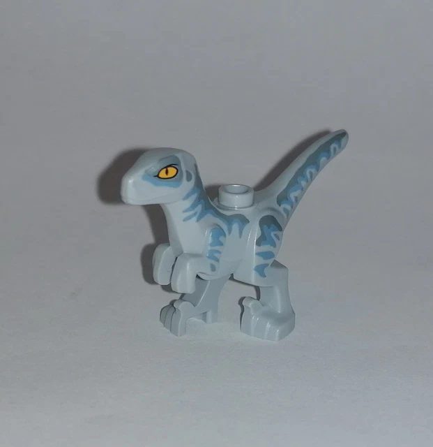 LEGO JURASSIC WORLD - Velociraptor - Minifigur Figur Raptor Blue Beta ...