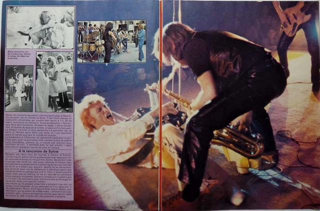 JOHNNY HALLYDAY => coupure de presse 4 PAGES 1979 / CLIPPING + SYLVIE ...