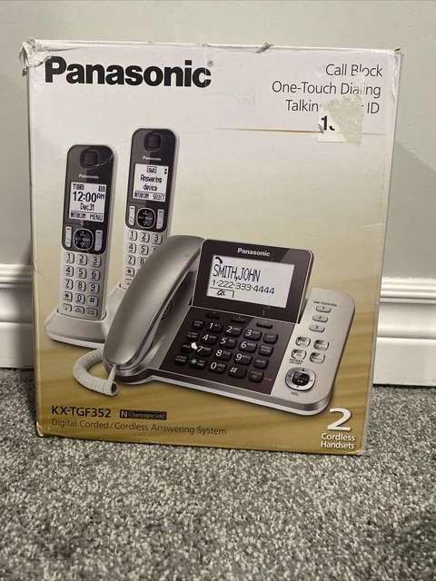 PANASONIC KX-TGF352N EXPANDABLE Cordless Phone System 885170234215 ...