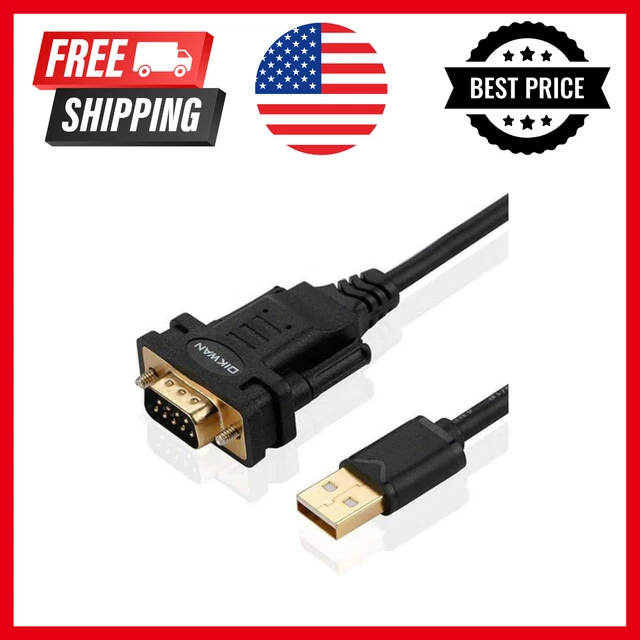 USB TO RS232 USB Serial Adapter with FTDI Chipset USB 2.0 to Male DB9 ...