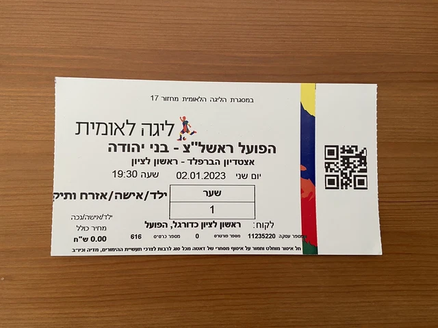 SAMMLER USED TICKET Liga Israel Saison 2022/2023 EUR 4,99 - PicClick DE