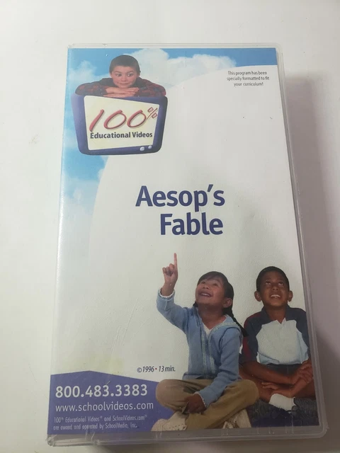 100% EDUCATIONAL VIDEOS Aesop's Fable VHS 13 Minutes Ex Library Rental ...