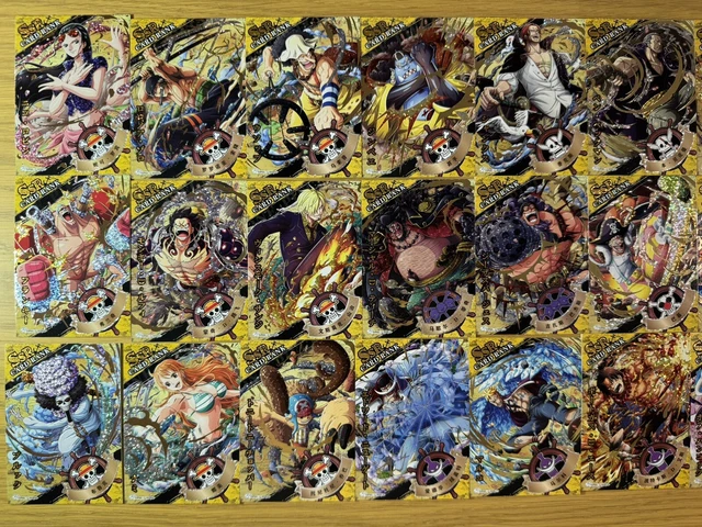 ONE PIECE FULL Set of 27 Collectible Character Anime SSR Cards CCG Boa ...