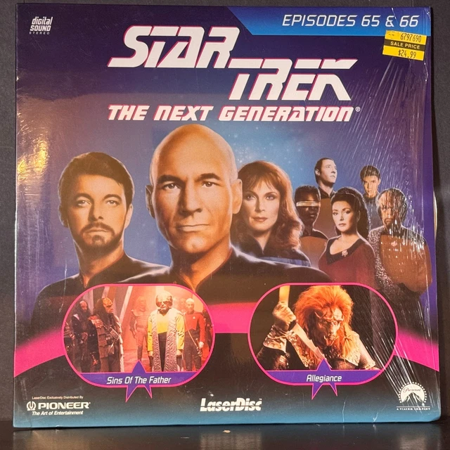 STAR TREK: THE Next Generation LaserDisc Episodes 65 & 66 Season 3 £5. ...