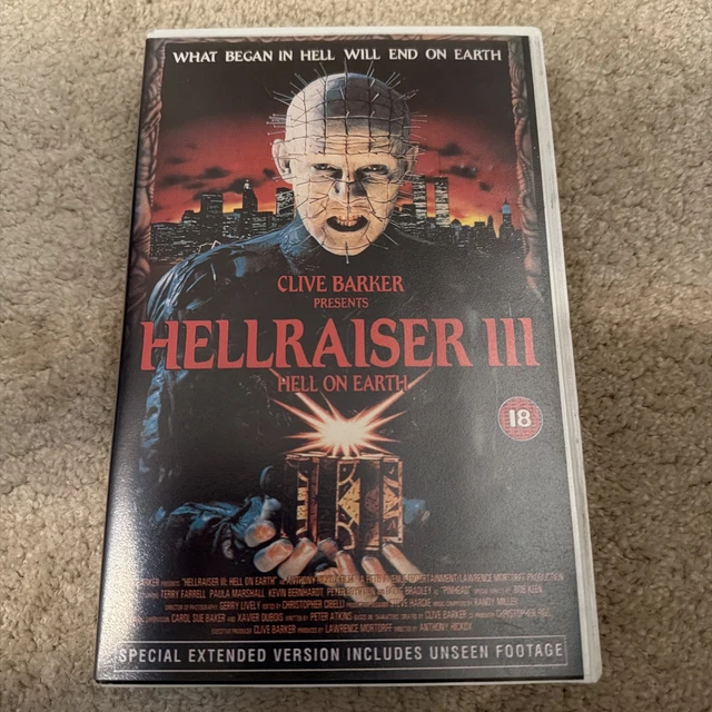 HELLRAISER 3 III VHS - Big Box Ex Rental Horror PAL Very Rare £21.50 ...