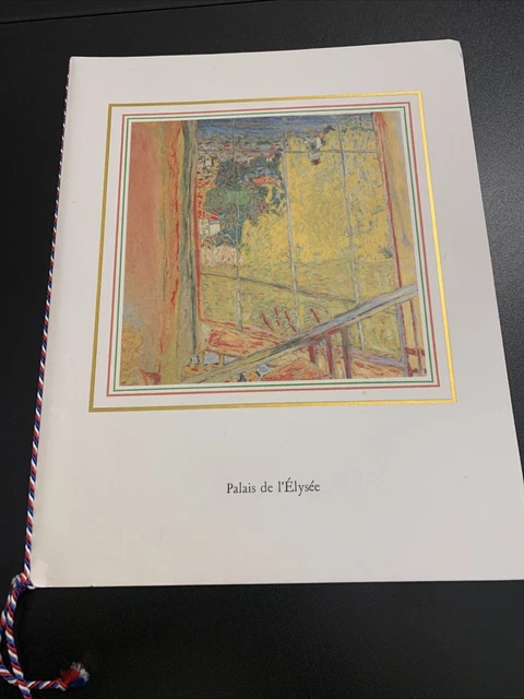 MENU IDRISS Deby Président Du Tchad Et Jacques Chirac 1997 EUR 30,00 ...