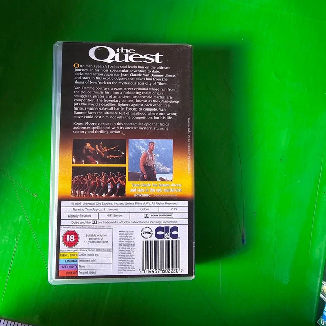 THE QUEST (JEAN Claude Van Damme) - VHS £4.00 - PicClick UK
