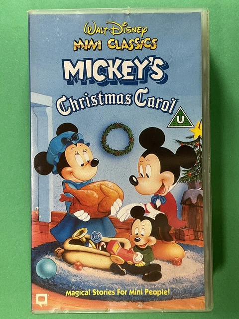MICKEY'S CHRISTMAS CAROL, VHS, 1996, Disney Mickey Mouse, Cert U Movie ...