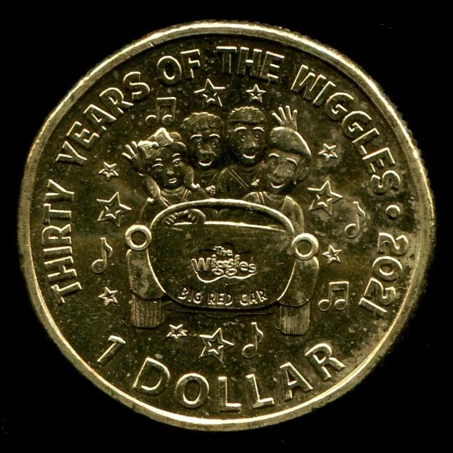 THIRTY YEARS OF The Wiggles $1 One Dollar Coin 2023 Circulated EUR 7,28 ...