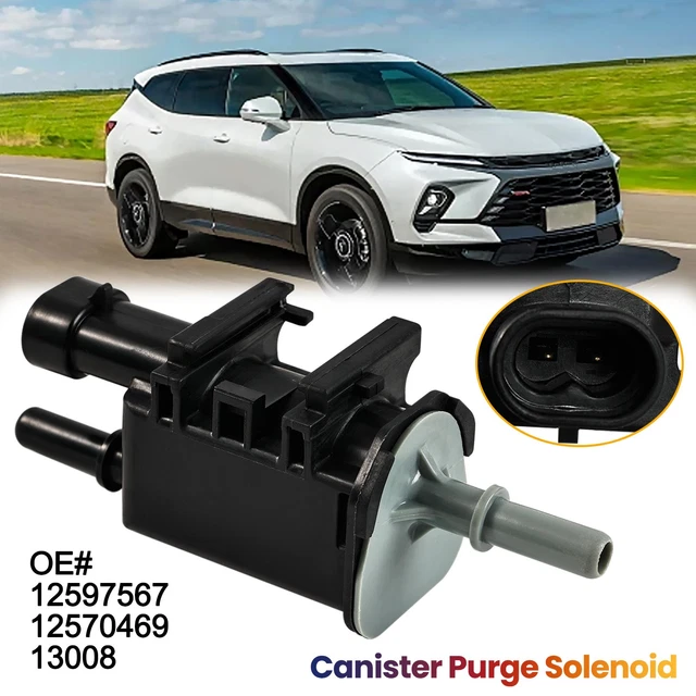 VAPOR CANISTER PURGE Valve Evap Emission Solenoid For Chevy GM214-1680 ...