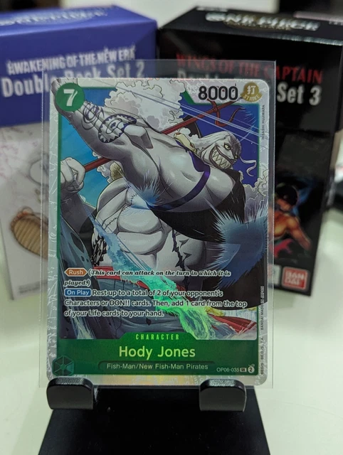 ONE PIECE CARD Game TCG OP06-035 Hody Jones Special Holo Rare Green Character $11.00 - PicClick AU