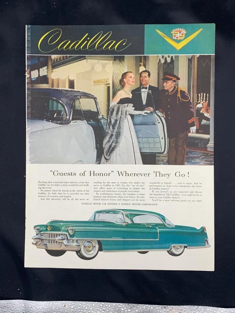 MAGAZINE AD* - 1955 - Cadillac - Coupe De Ville - (#1) EUR 7,38 ...