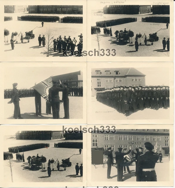 6 FOTOS KRIEGSMARINE Vereidigung Kaserne Lützow - Derfflinger - von der ...