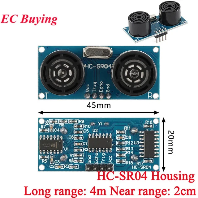HC-SR04 ULTRASONIC SENSOR Module Distance Measuring Transducer 2-400cm ...
