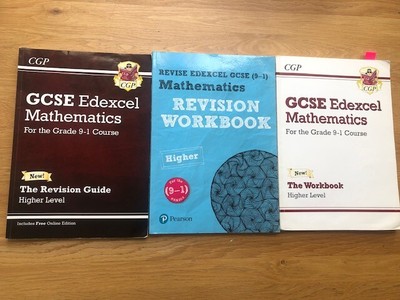 GCSE MATHS EDEXCEL Higher level Grades 9-1, revision and workbooks £5. ...