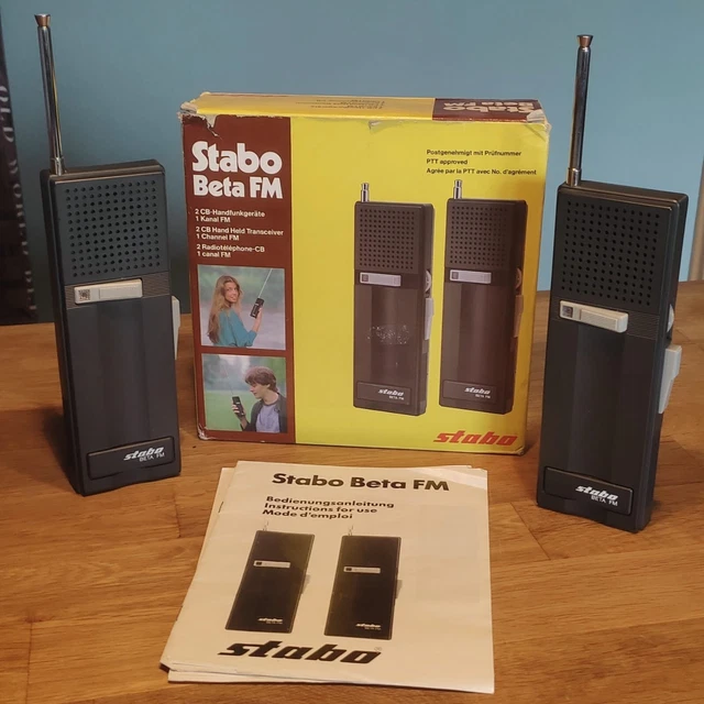 STABO BETA FM - 2 Stück CB Handfunkgeräte - Walkie-Talkies - sehr guter ...