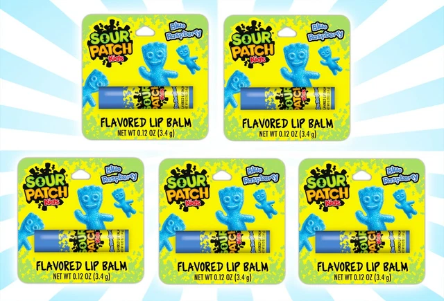 5 SOUR PATCH Kids Blue Raspberry Flavored Lip Balm 0.12 OZ $14.05 ...