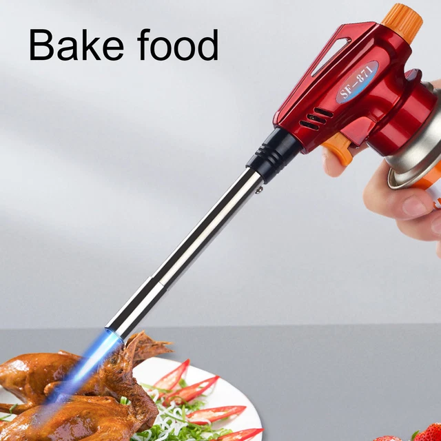 BBQ IGNITER DETACHABLE Multipurpose Butane Burner Baking Welding Gas ...