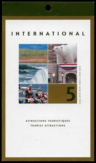 CANADA 2003 TOURIST ATTRACTIONS #1990a-e, COMPLETE MINT BOOKLET BK271 ...