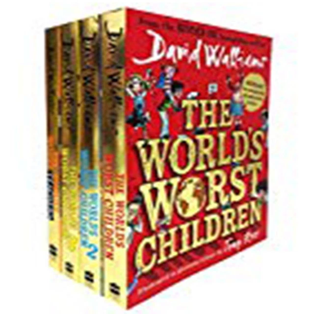 DAVID WALLIAMS WORLD'S Worst Children 4 Books Collection Set Paperback ...