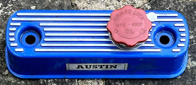 CLASSIC AUSTIN/ROVER MINI Blue Alloy Rocker Cover Good Used Condition £ ...