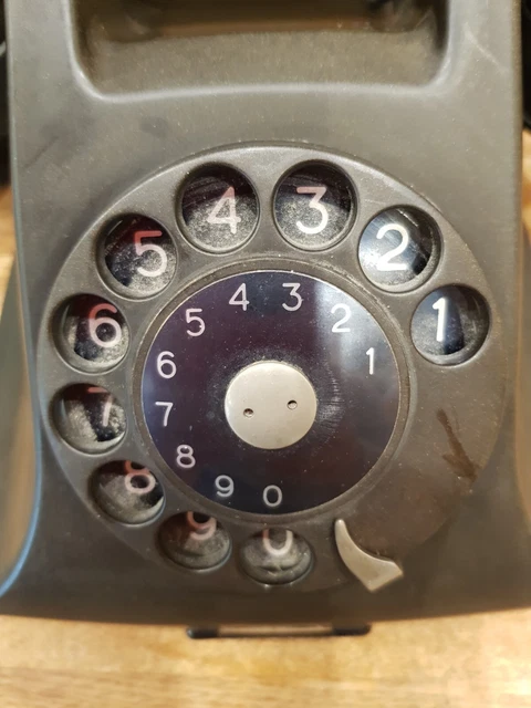 VINTAGE ERICSSON BLACK Bakelite Rotary Dial Telephone Irish P&T MK652 ...