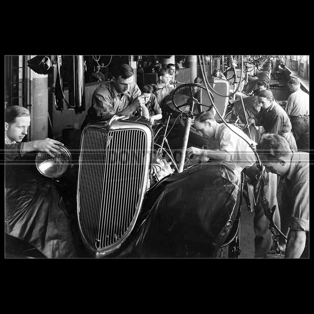 PHOTO A.030783 FORD V8 ASSEMBLY LINE 1934 EUR 5,99 - PicClick FR
