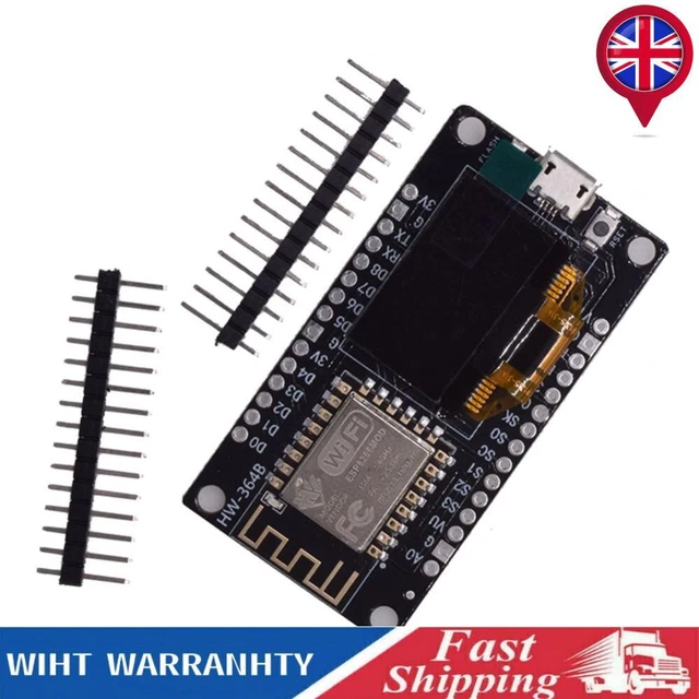 NODEMCU ESP8266 DEVELOPMENT Board 0.96 Inch OLED Display Develop Board ...