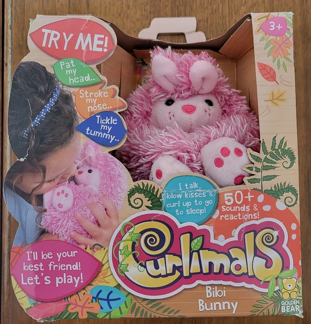 CURLIMALS BIBI BUNNY interactive soft toy by Golden Bear £12.92 ...