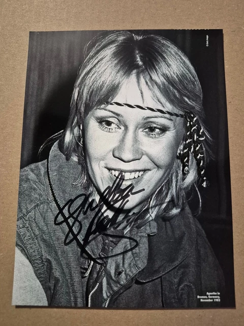 SIGNED AGNETHA FÄLTSKOG abba EUR 55,00 - PicClick FR