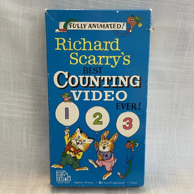 RICHARD SCARRY'S BEST Counting Video Ever (1989 VHS) EUR 8,28 - PicClick FR