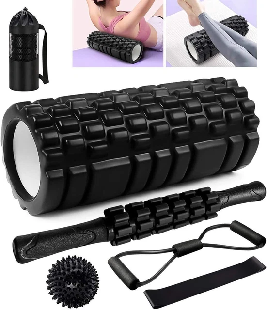 6 IN 1 Muscle Foam Roller Set Massage Roller Stick for Muscle Relax ...