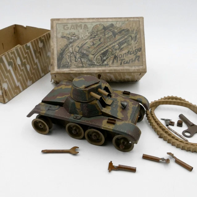 GAMA MONTAGE TANK, Char numéro 65, boite et clef d'origine, 1950 EUR ...